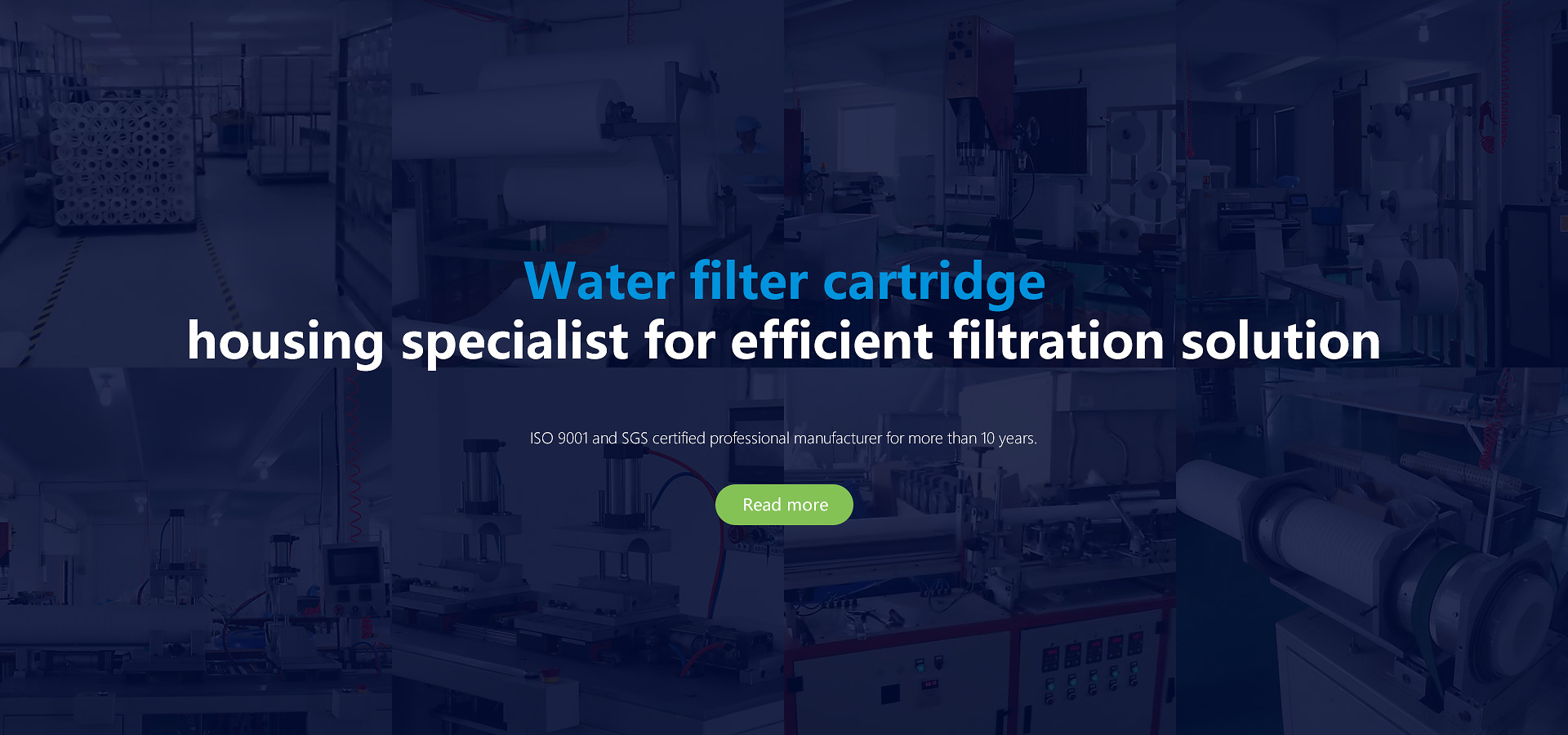 Water Filter Cartridges, Filter Housing Manufacturer | Lvyuan